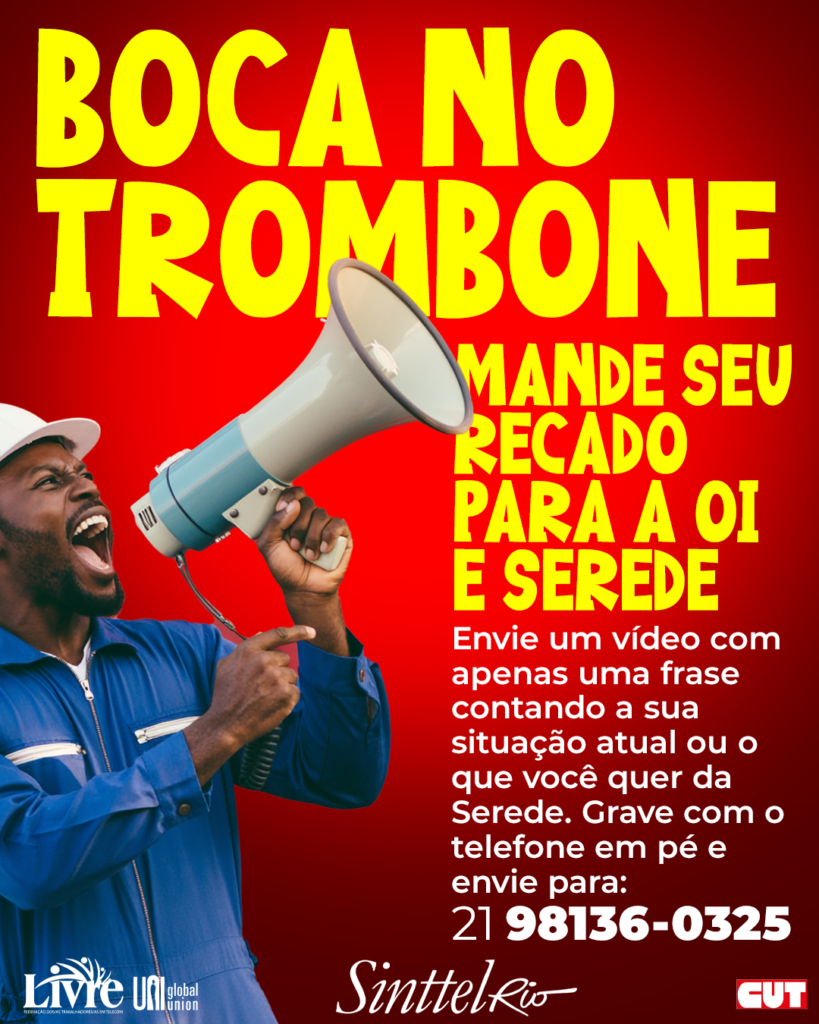 SEREDE/OI, CHEGA DE DESRESPEITO! – Sinttel Rio
